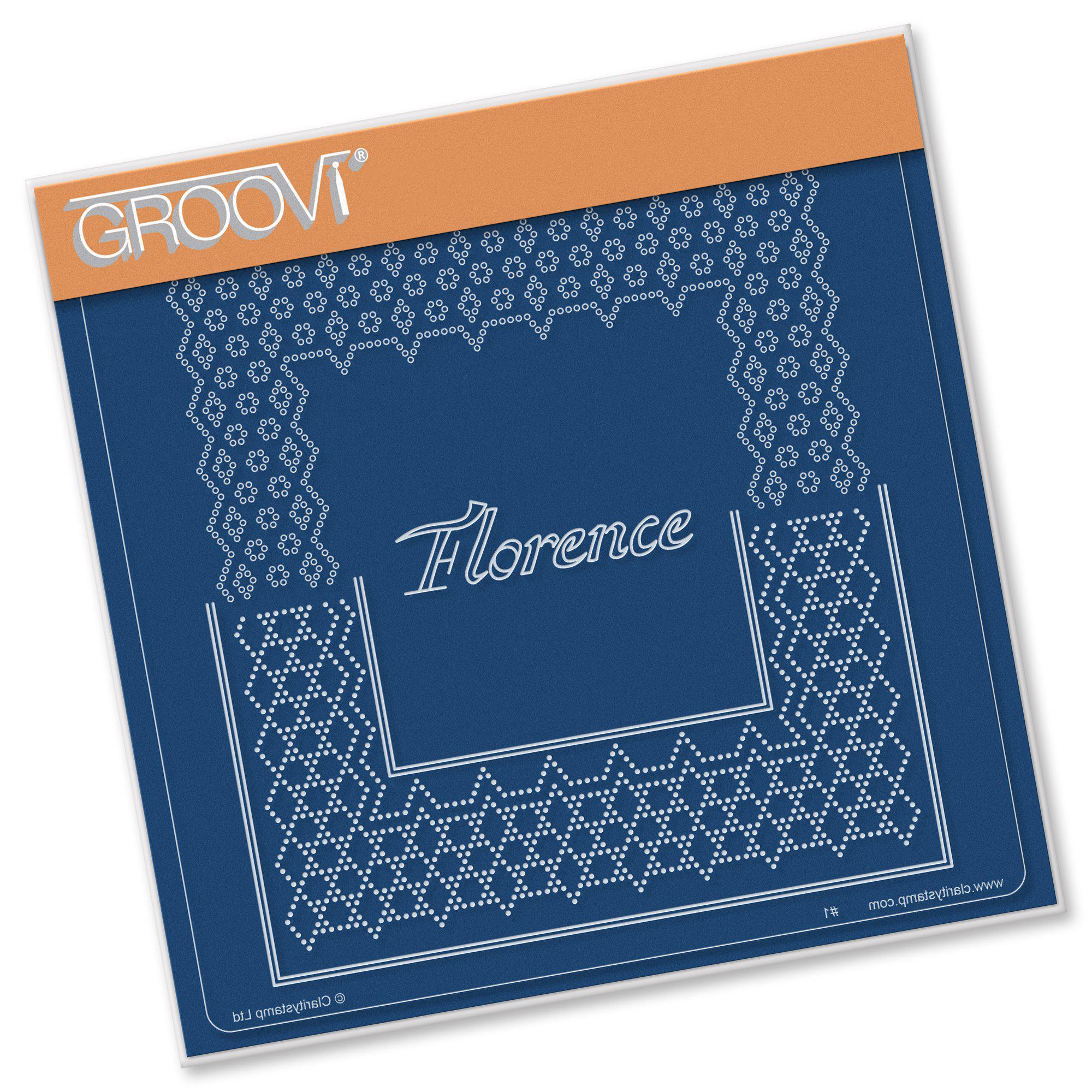 Florence - Italian Cities Diagonal Lace Grid Duets A5 Square Groovi Pl ...