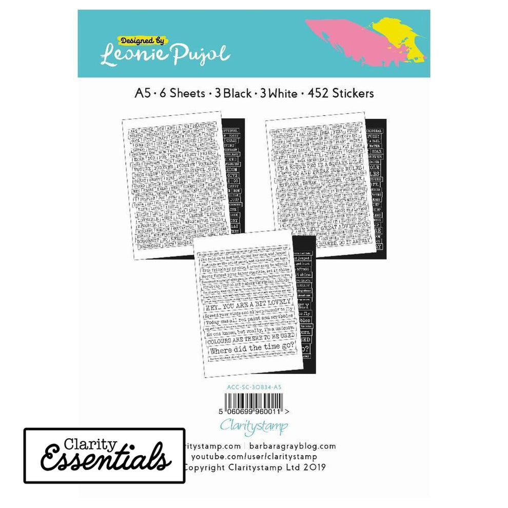 Leonie's Words Sticker Collection – Clarity Crafts