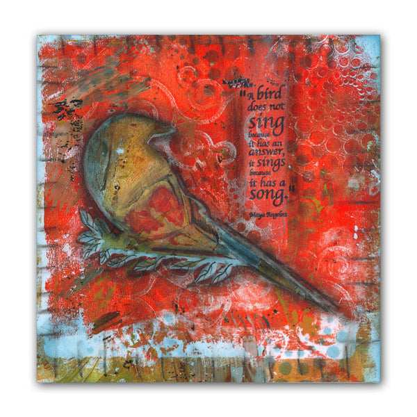 Magpie 3 7" x 7" Stencil – Claritystamp