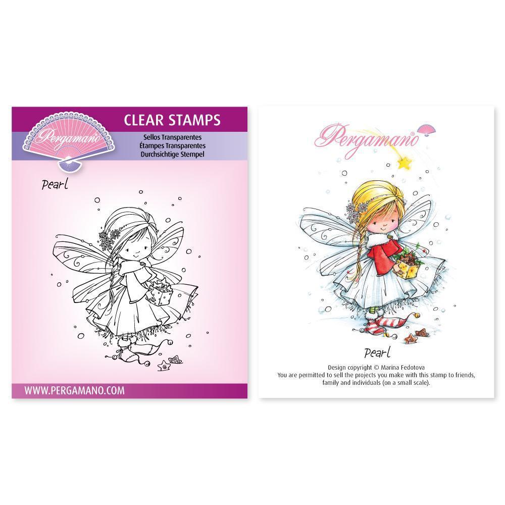 Christmas Poppets - Pearl A6 Square Stamp - Artwork by Marina Fedotova ...