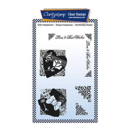 Musical Notes A6 Stamp Set – Claritystamp