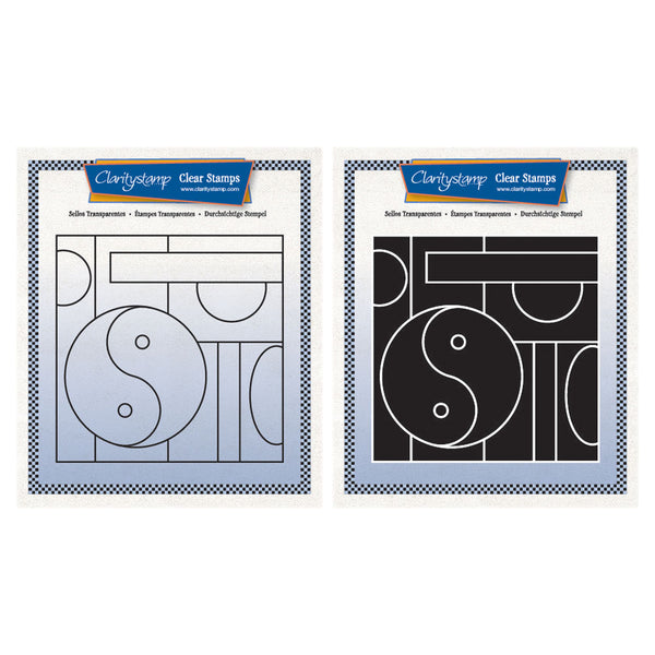 Balance Clean & Tidy Layout A5 Square Stamp & Mask Duo – Claritystamp