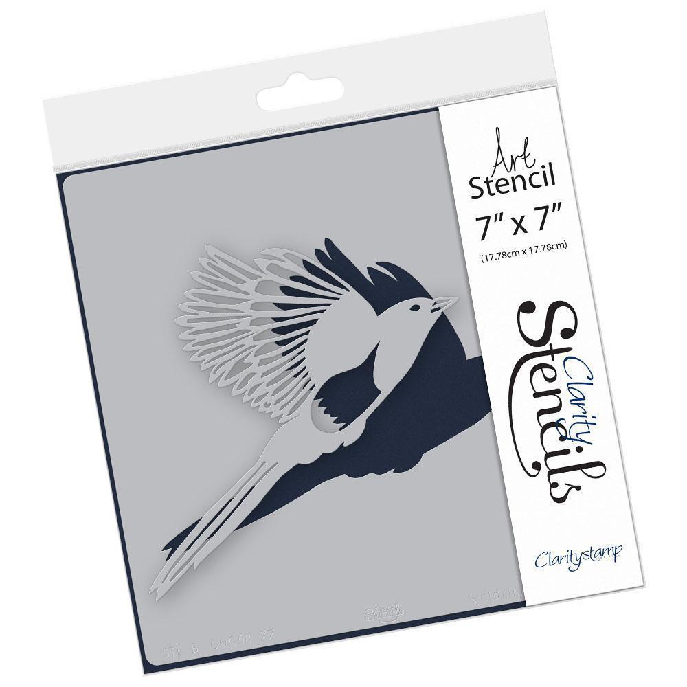 Magpie 1 7" x 7" Stencil – Clarity Crafts