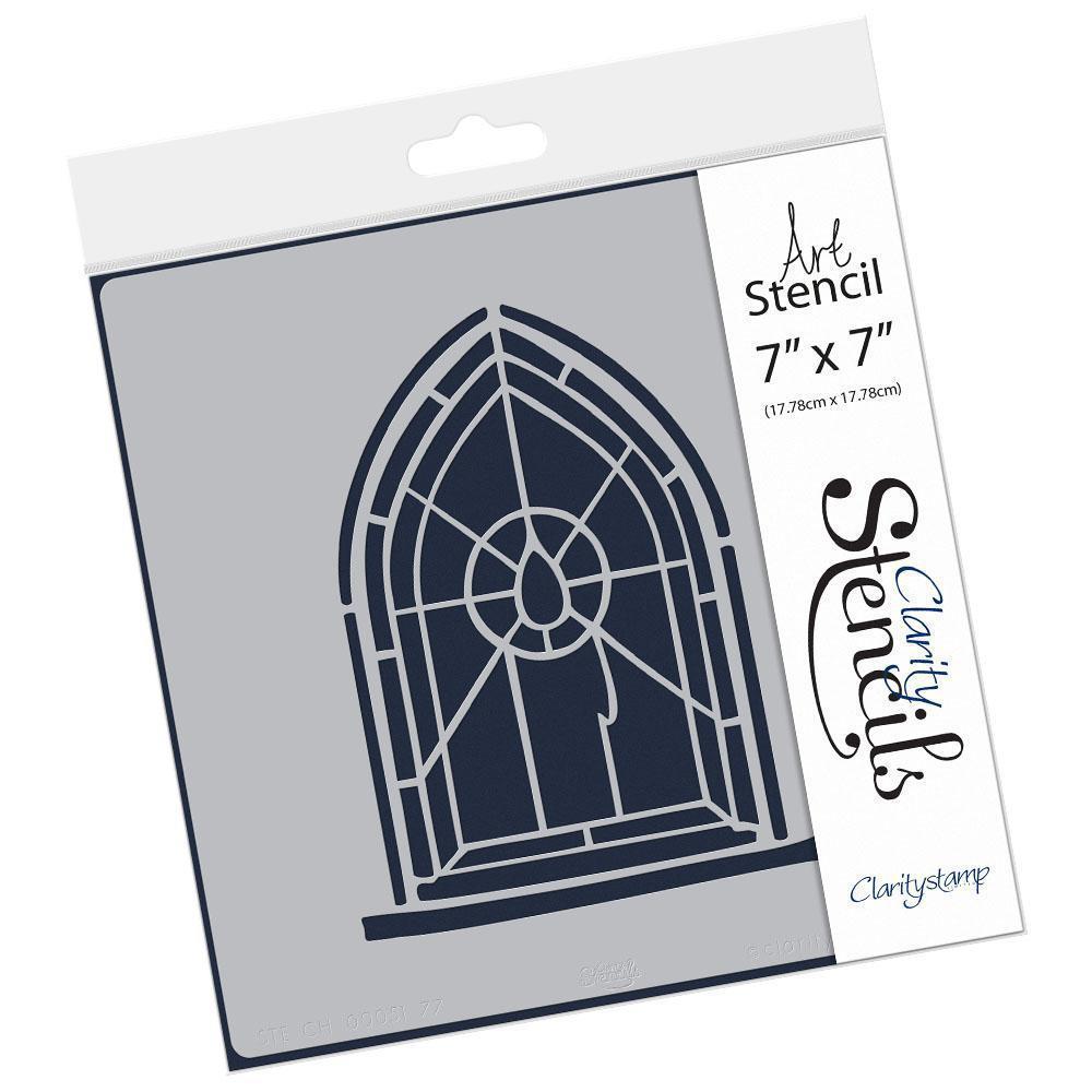 Candle Window 7" x 7" Stencil – Clarity Crafts