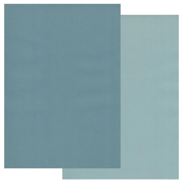 Petrol Blue & Smokey Blue x10 Groovi Duo Parchment Paper A4 – Claritystamp
