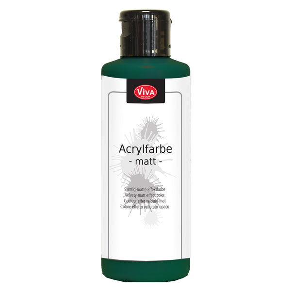 Viva Decor Acrylic Matte Paint - Dark Green – Claritystamp