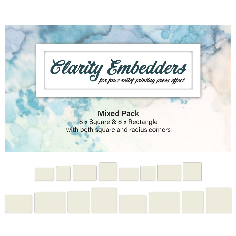 16x Clarity Embedders - Square & Rectangle – Claritystamp
